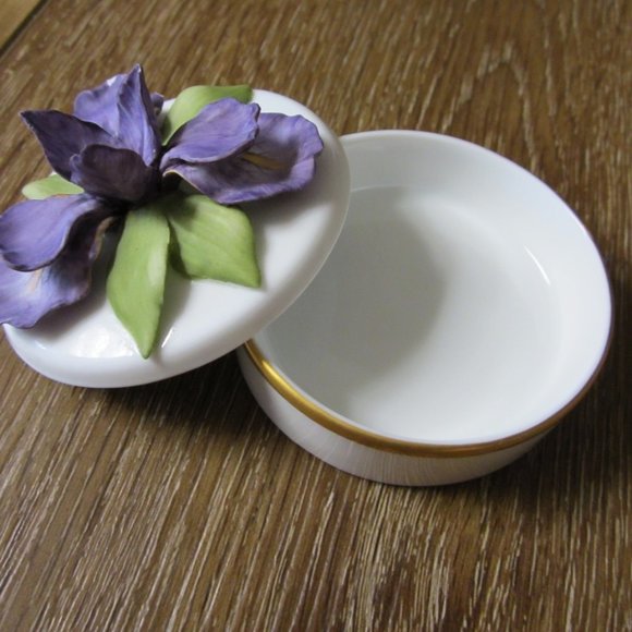 Lenox | Accents | Rare Vintage As Is Blue Flag Iris Lenox Box | Poshmark